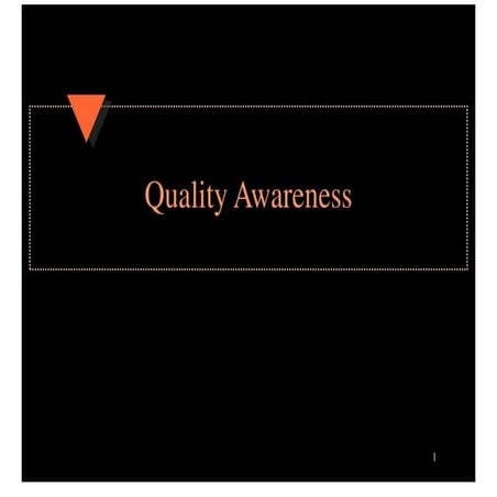 Quality Awareness | PPT