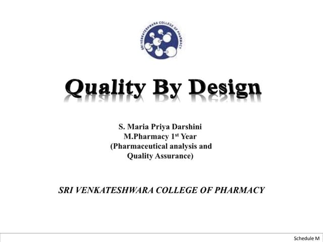 Pharmaceutical Quality by Design (QbD) | PDF