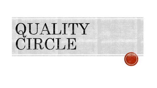 Quality Circle Steps | PPT