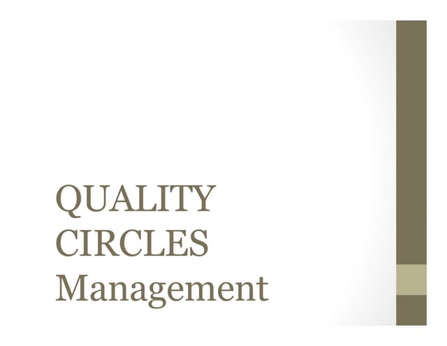 Quality Circle Steps | PPT