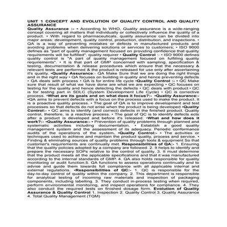 Comprehensive Overview of Quality Control, Assurance, GMP, GLP, and ICH ...