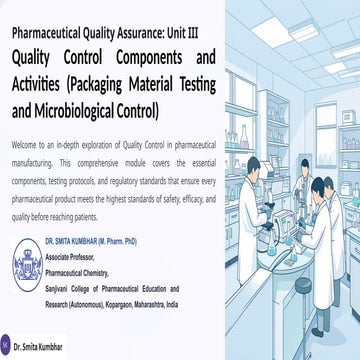 Comprehensive Pharmaceutical Quality Control: Packaging and ...