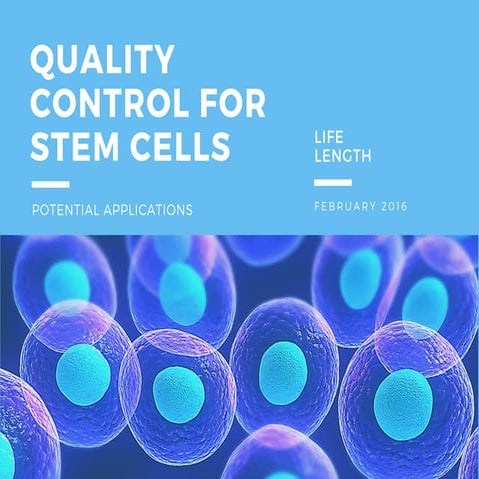 Quality control for stem cells | PPT