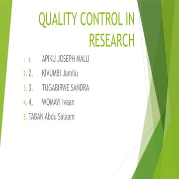 QUALITY CONTROL IN RESEARCH STUDIES. grp 7.pptx