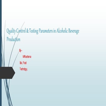 Quality Control of Beer QC parameters .pptx