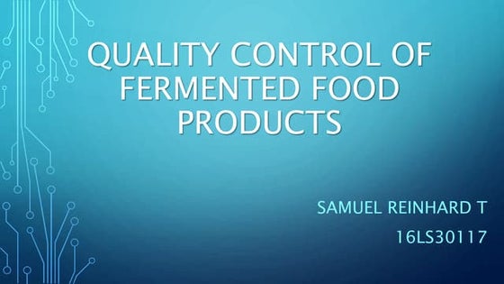 Food quality parameters | PPTX