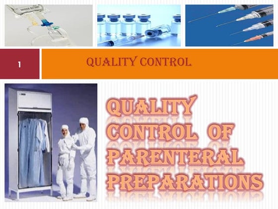 Quality control test for parentrals | PPT