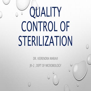 quality control of sterilization.pptx........ | PPTX