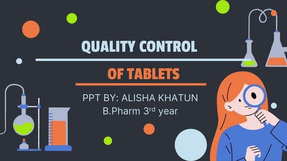 In process & finished products quality control test of capsule | PPT