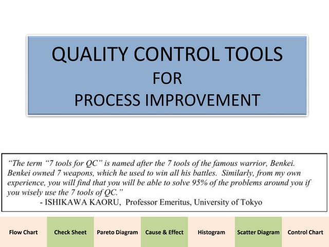 Seven Statistical tools for Quality Management | PPT