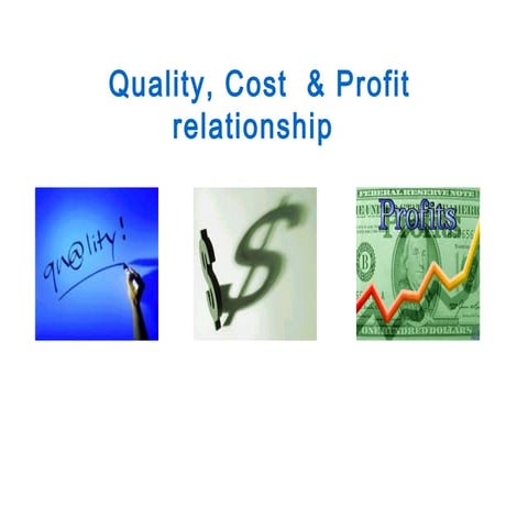 Quality, cost & profit relationship | PPT