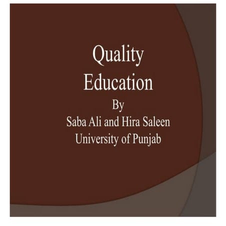 Quality Education | PDF