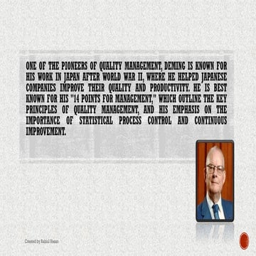 Quality Gurus & their Contribution for Quality | PDF