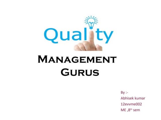 Quality Guru Philip B. Crosby’s Management Principles | PPT