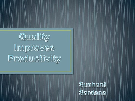 Quality assurance in the supply chain | PPT