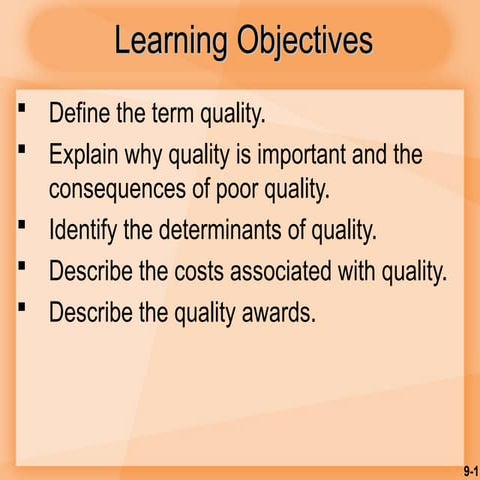Quality overview introduction for beginners | PPT