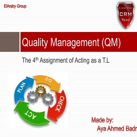 Quality Management | PPTX