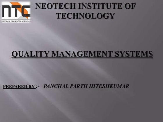 Quality Management System | PPT