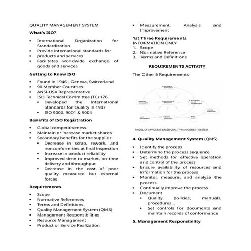 Quality management system | PPT