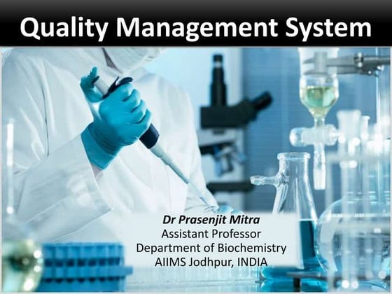 Quality Control in Laboratory | PPT