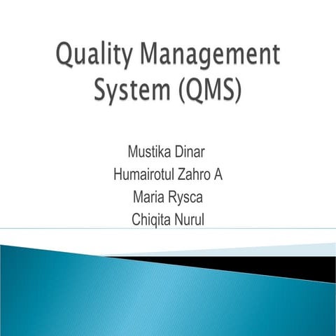 Quality management system (qms) | PPT