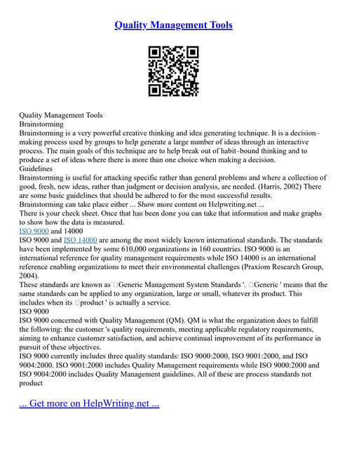 Quality Management System - ISO 9001-2015 | PDF