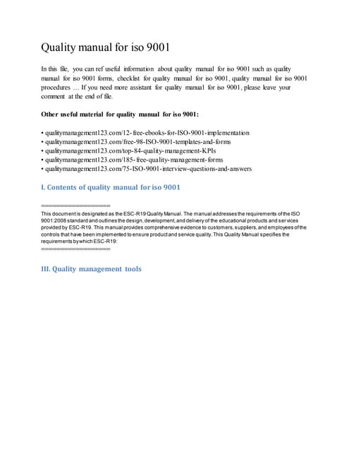Iso 9001 1994 | DOCX