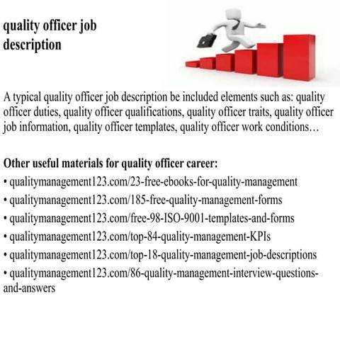 Quality officer job description | PPTX
