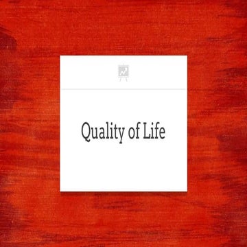 Quality of life | PPTX
