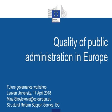 Quality of public administration in europe | PPTX