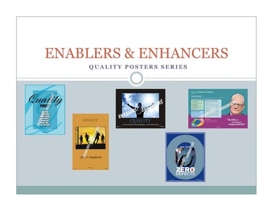 Enablers & Enhancers Quality Posters Series | PPT