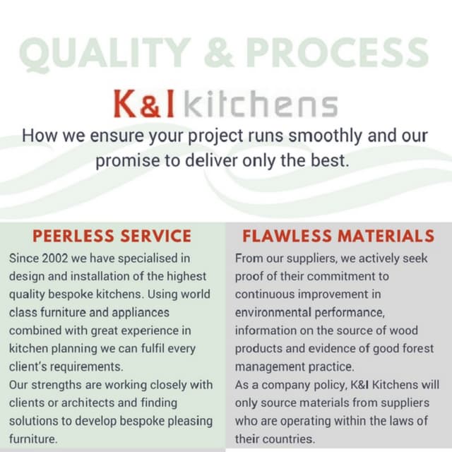 Quality and process of K&I kitchens | PDF