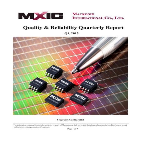 Quality report Macronix | PDF