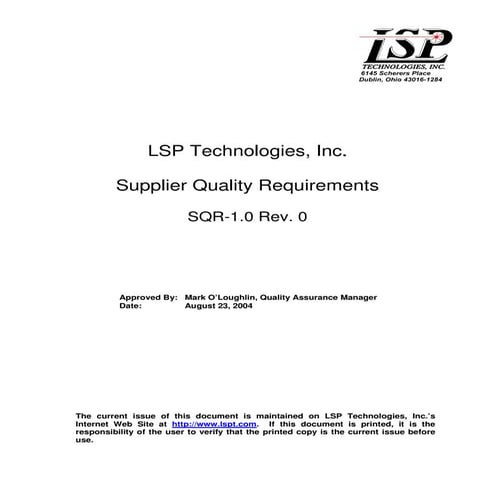 Magna supplier quality_requirements_manual_rev2 | PDF