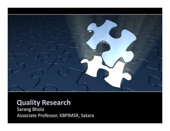 Research methodology 1 | PPT
