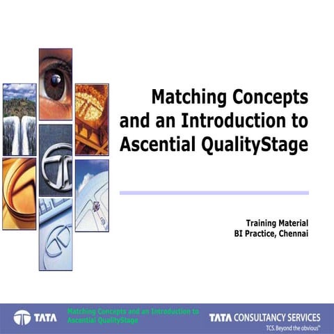 Quality StageStandardization & Matching Training Edit007.ppt