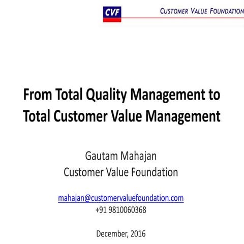 The 8 Principles of Customer Value Creation | PDF