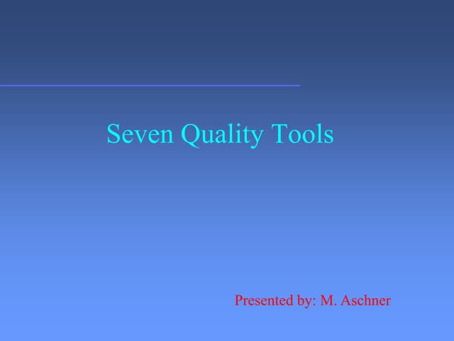 7 qc tools | PPTX