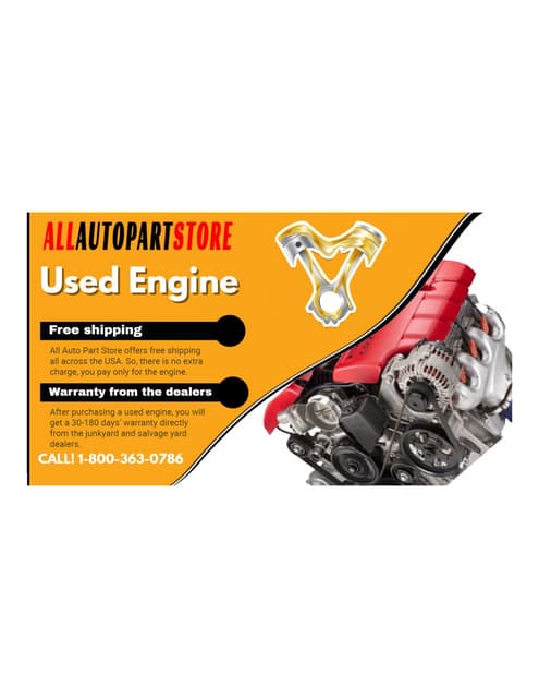 Used engines with warranty | PPT