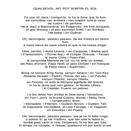 Qualsevol nit pot sortir el sol | DOCX