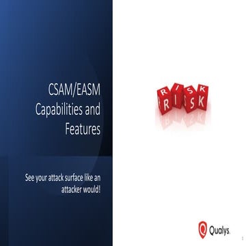 Qualys-CSAM security assessment and risk.pptx