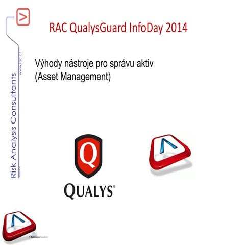 QualysGuard InfoDay 2014 - Asset management | PDF