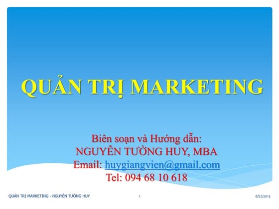 quản trị thương hiệu Bài thuyết trình | PPT