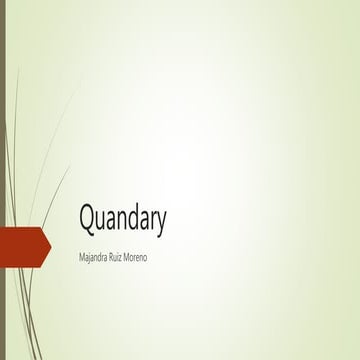 Quandary | PPTX