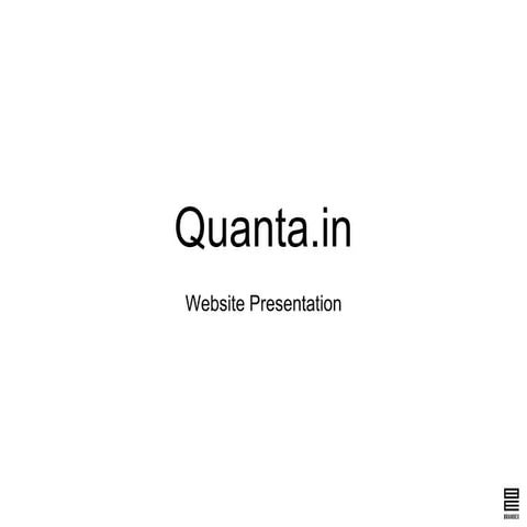 Quanta website presentation | PPTX