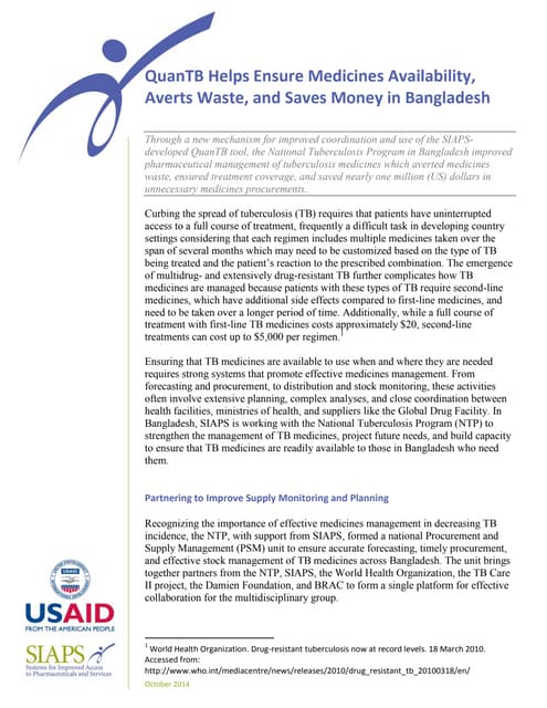 Bangladesh e-TB Manager updates-Nov 2016 | PPT