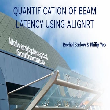 Quantification of beam latency using AlignRT | PDF
