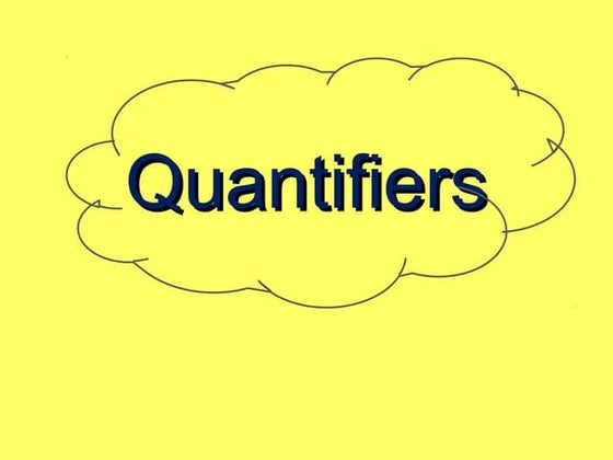 Quantifiers | PPT