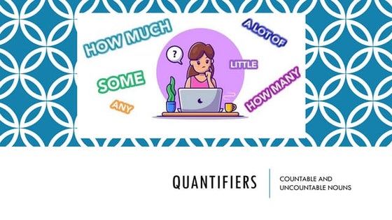 Quantifiers-determiners -grammar. INGLES AVANZADOpptx | PPTX
