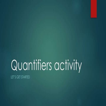 Quantifiers activity | PPTX